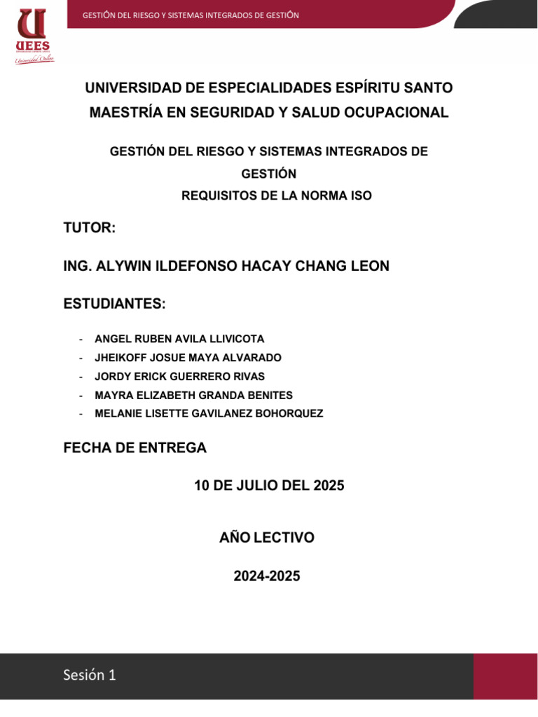 Requisitos de la norma ISO-GRUPO 15 | PDF | Planificación | Sistema de ...