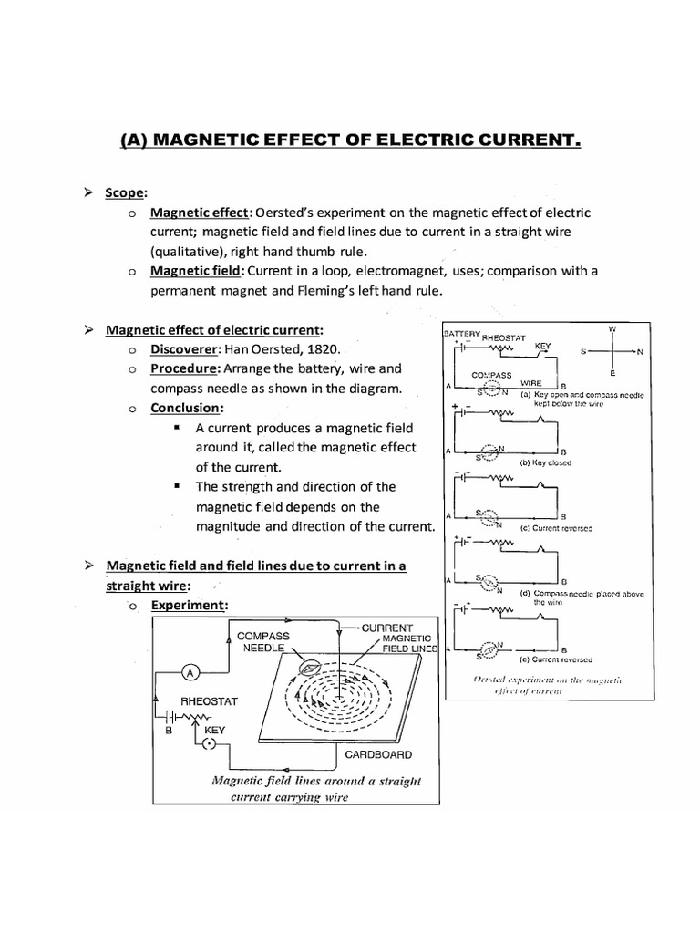 Electro-Magnetism (Notes) | PDF