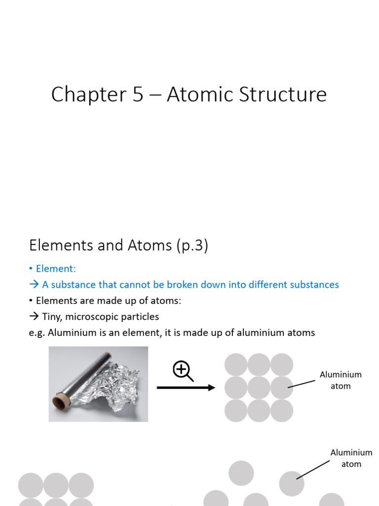 5 - Atomic Structure (Student) | PDF | Atoms | Isotope