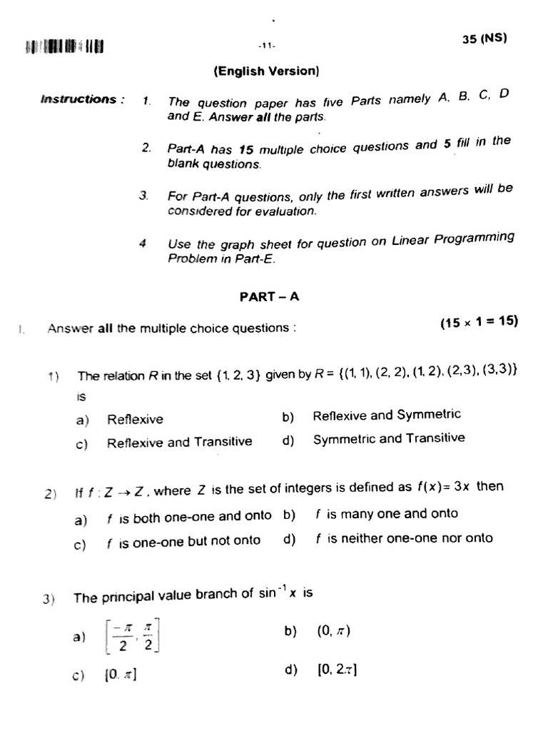 Mathematics Final 2024 | PDF