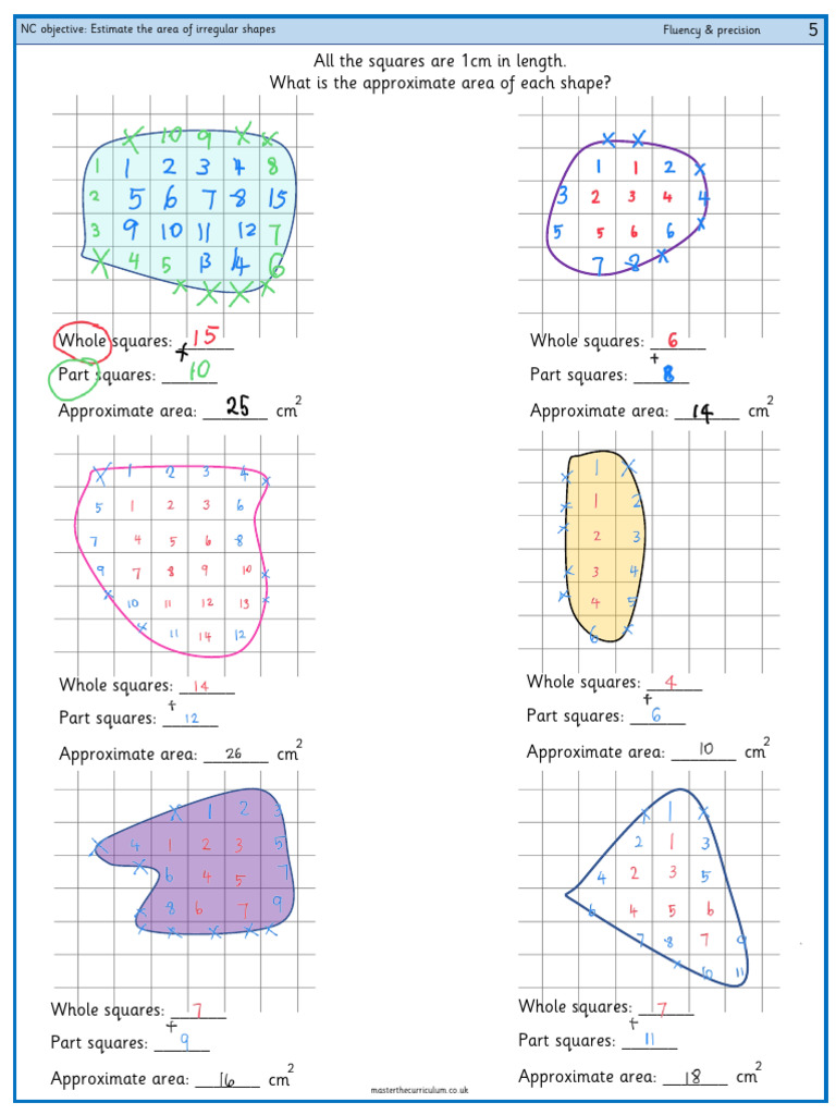 Estimate Area of Irregular Shapes | PDF