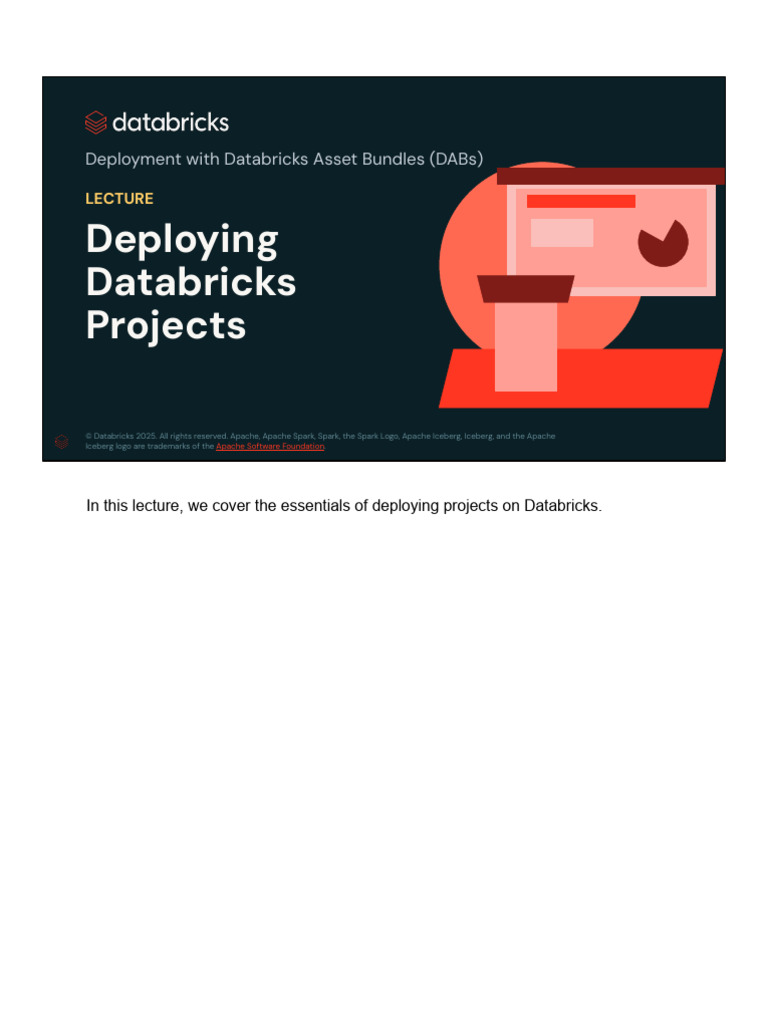 3deploying Databricks Projects | PDF | Computer Engineering | Computing