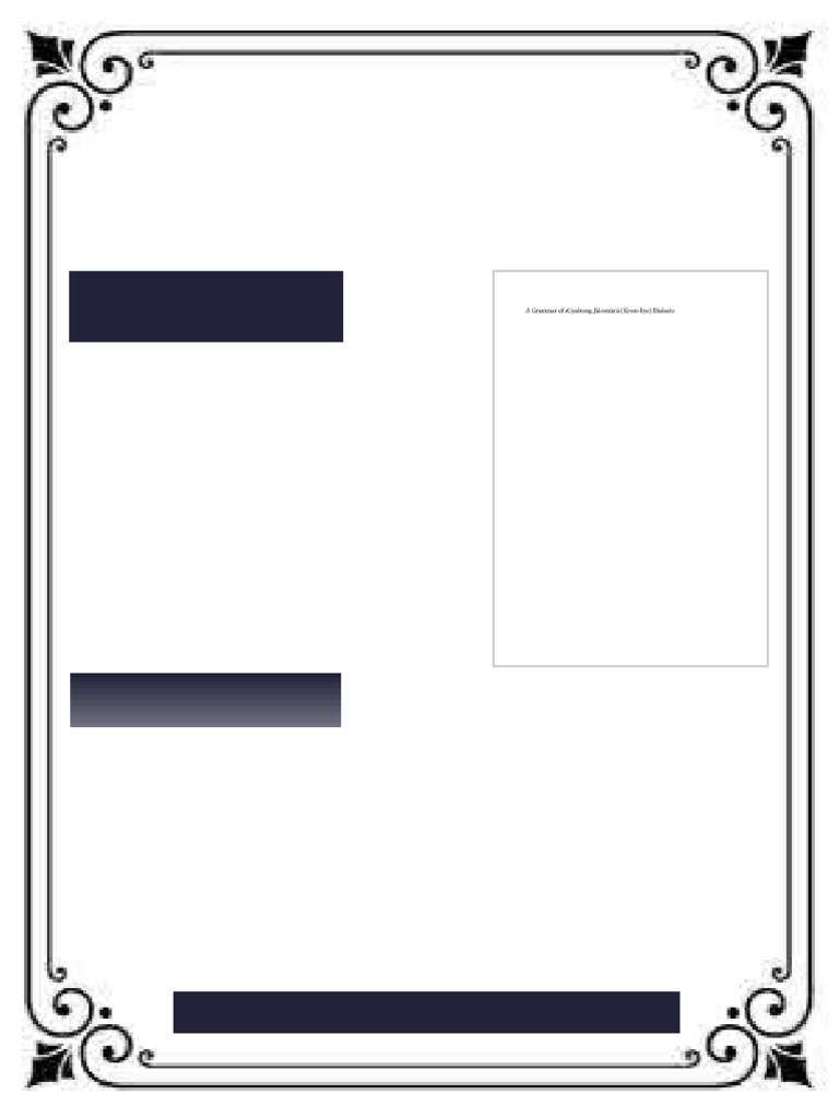 A Grammar of Rgyalrong Jiaomuzu Kyom Kyo Dialects A Web of Relations ...