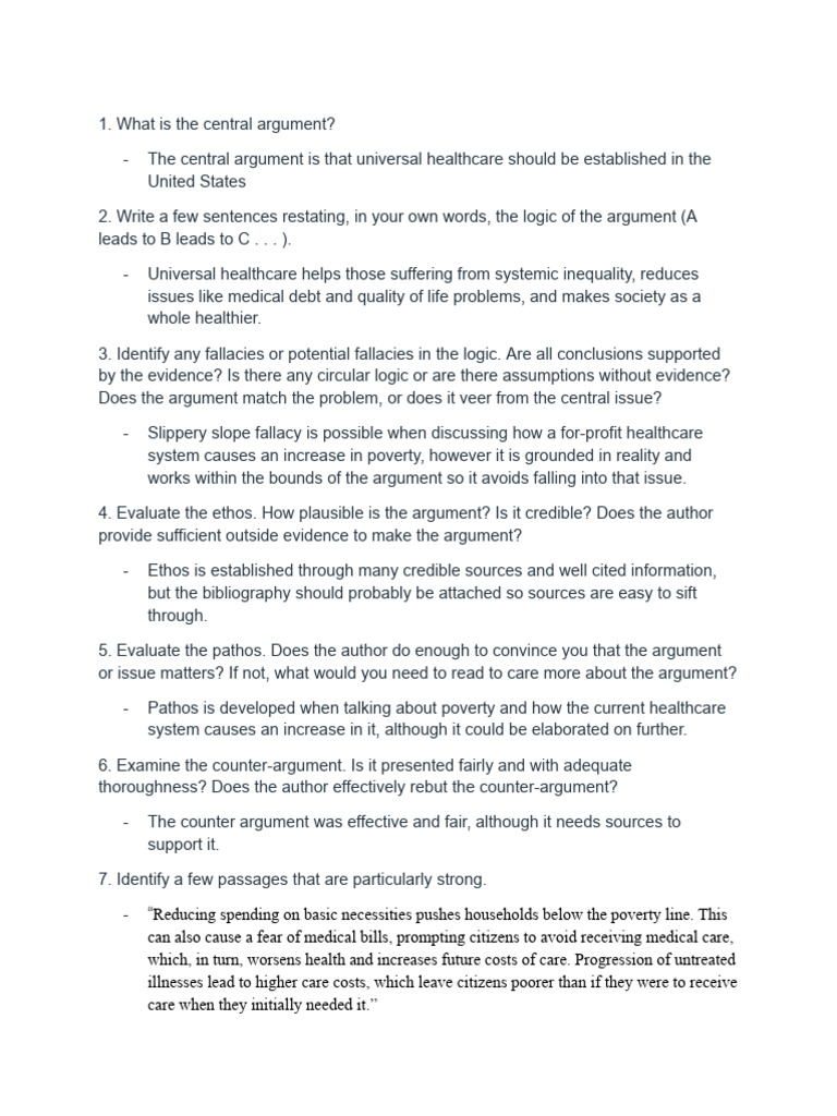 Writing Workshop Notes | PDF | Argument | Fallacy