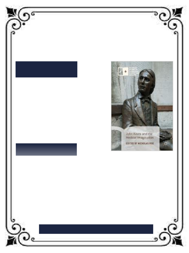 John Keats and The Medical Imagination 1st Edition Nicholas Roe (Editor ...