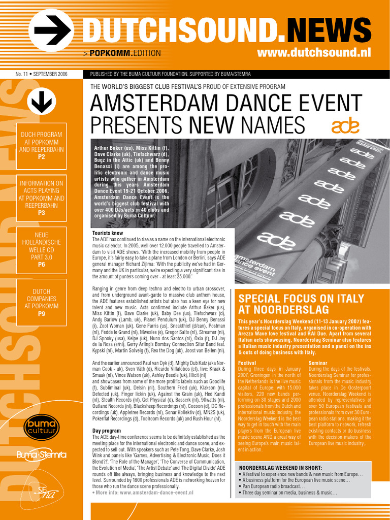 Dutchsound News September 2006 | PDF | Musicians