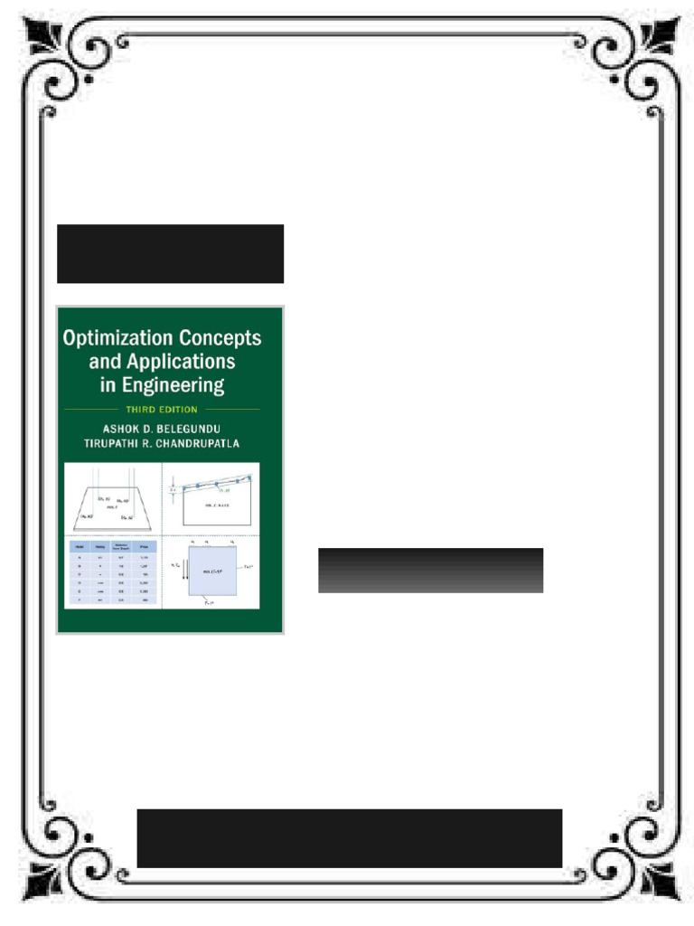 Optimization Concepts and Applications in Engineering 3rd Edition Ashok D. Belegundu Ebook ...