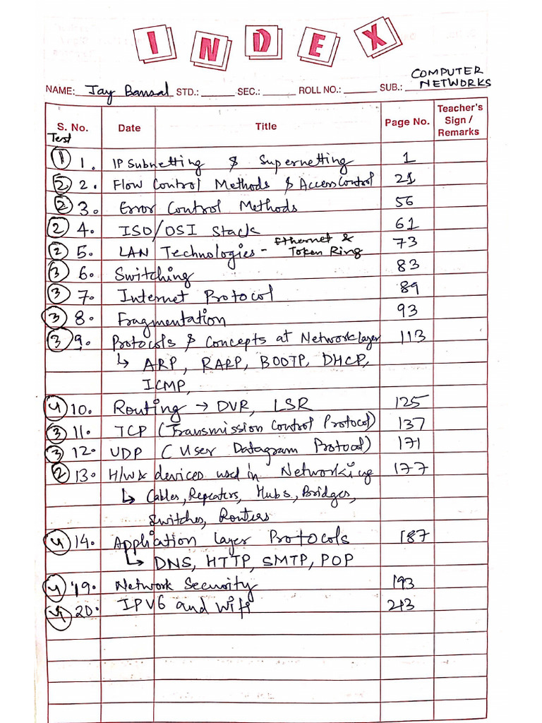 9.CN Short NOtes | PDF