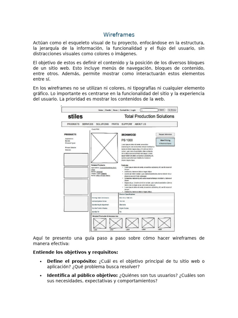 ¿Cómo Hacer Wireframes? | PDF | Diseño | Informática