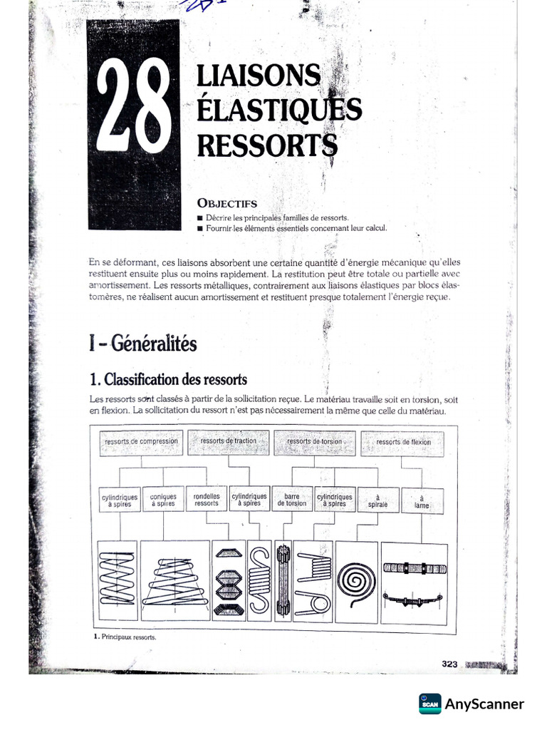 Liaisons Élastique Ressorts | PDF