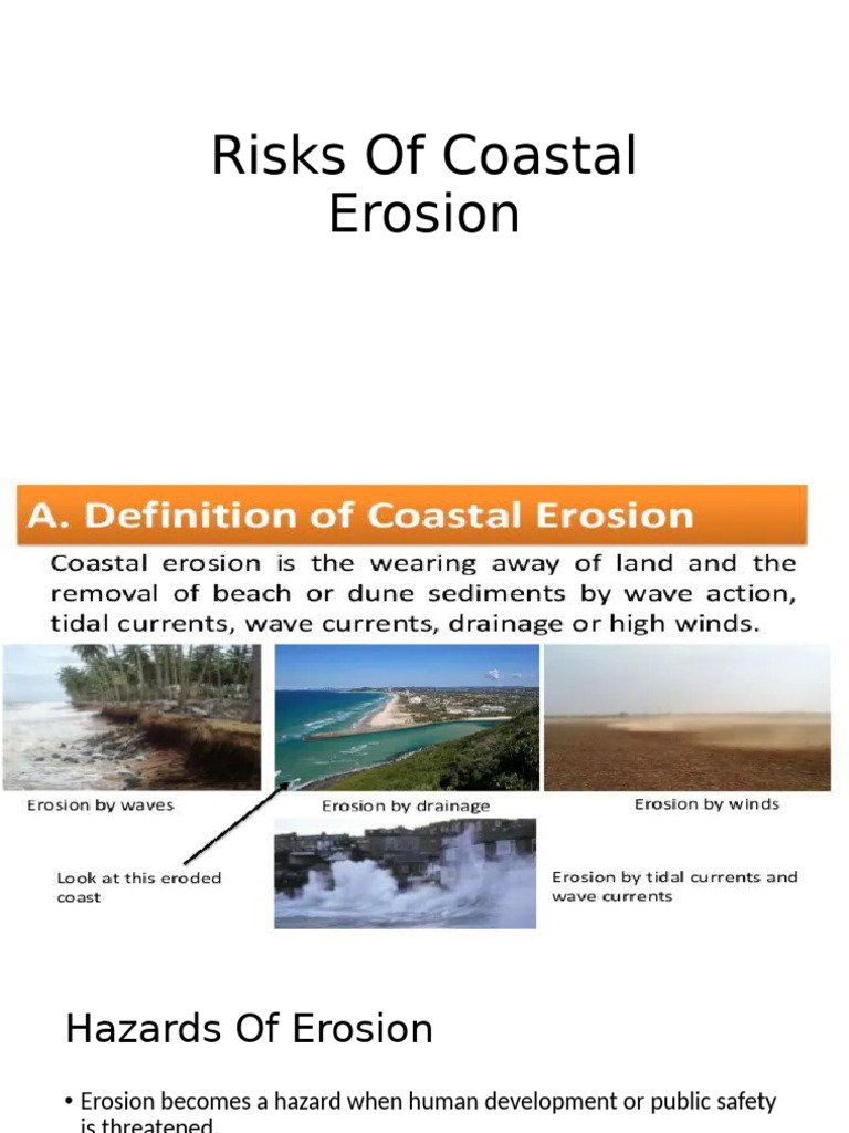 Risks of Coastal Erosion and Solutions | PDF