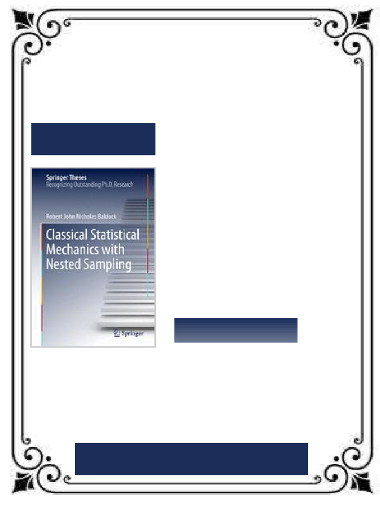 Classical Statistical Mechanics With Nested Sampling 1st Edition Robert ...