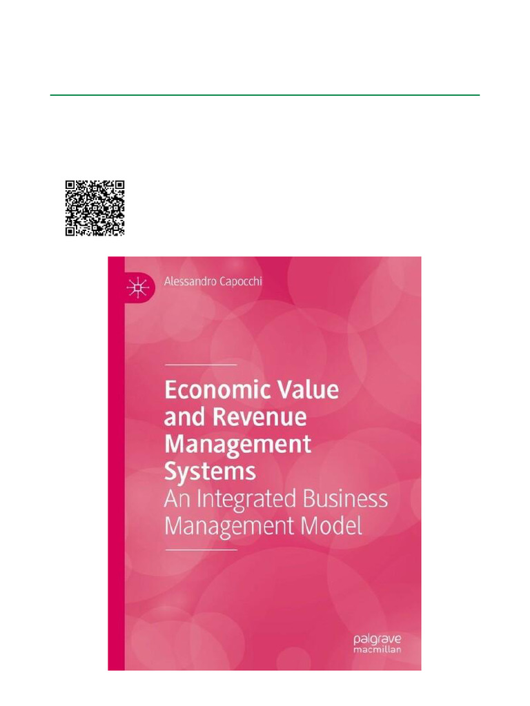 Economic Value and Revenue Management Systems An Integrated Business ...