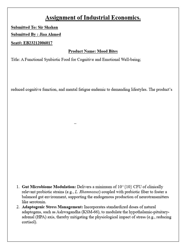 Economic Assignment | PDF | Stress (Biology)