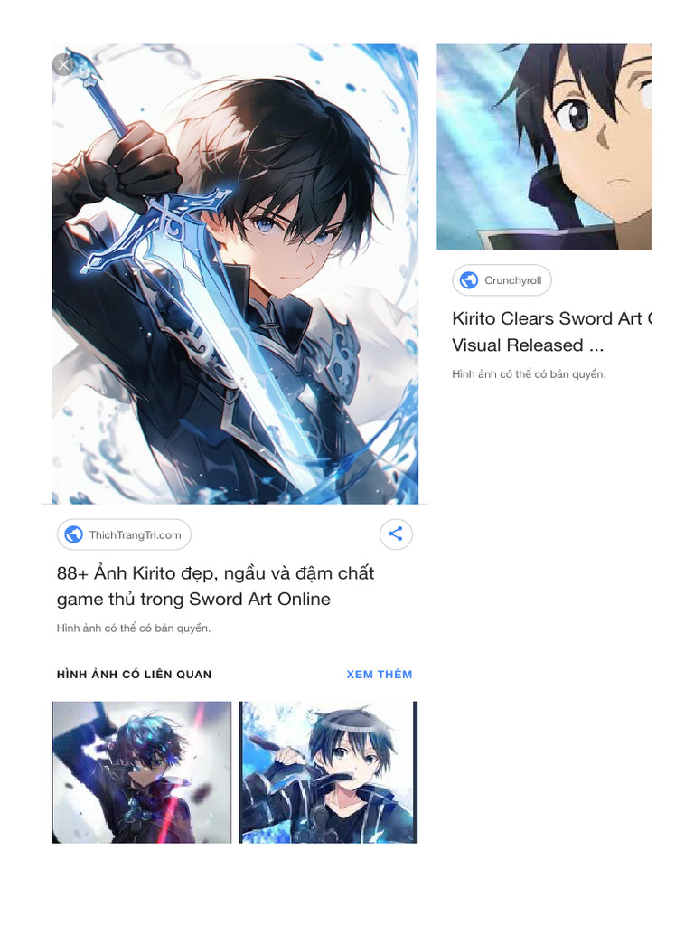Kirito - Tìm Trên Google | PDF