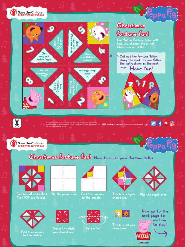 Christmas Fortune Teller Activity Guide | PDF