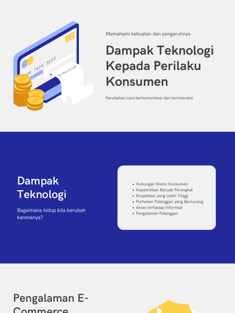 Biru Isometrik Elemen & Mockup Teknologi Dalam Hidup Konsumen Teknologi ...