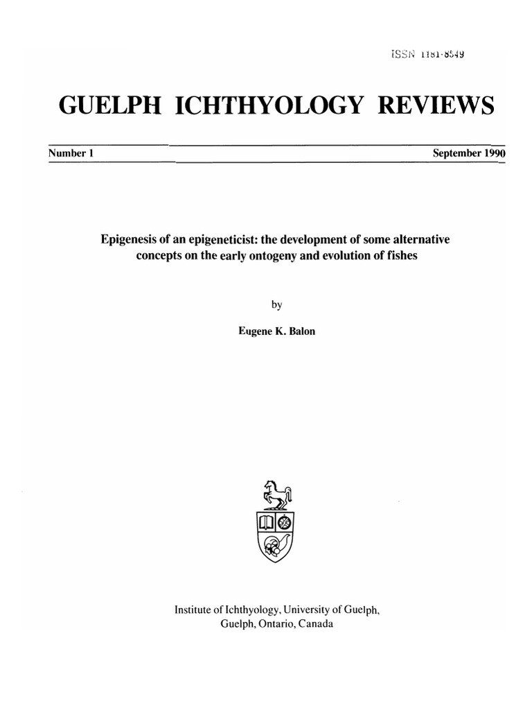 Epigenesis of An Epigeneticist: The Development of Some Alternative ...