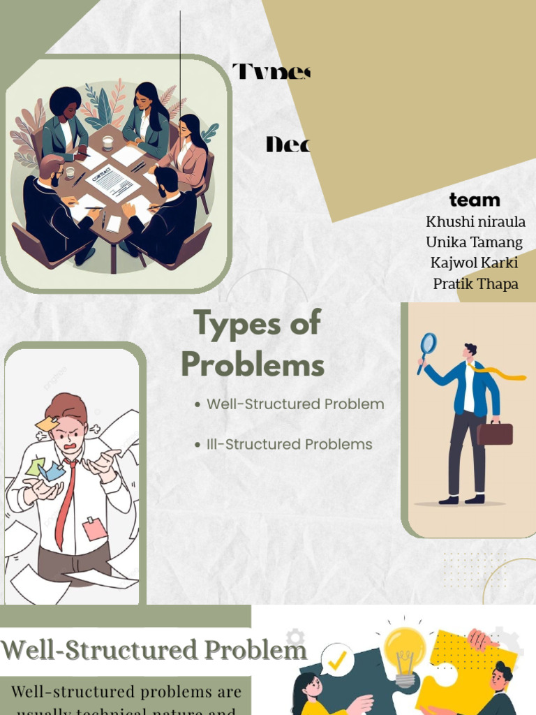 Types of Decision-Making Problems | PDF | Decision Making | Policy