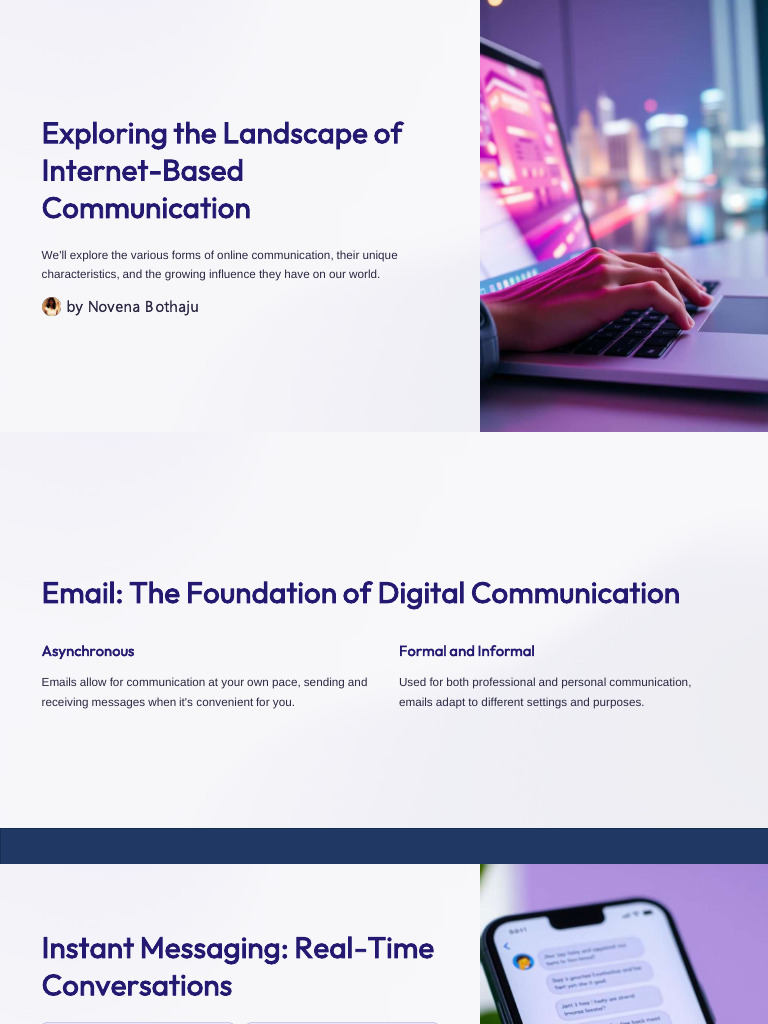 Exploring The Landscape of Internet Based Communication | PDF ...