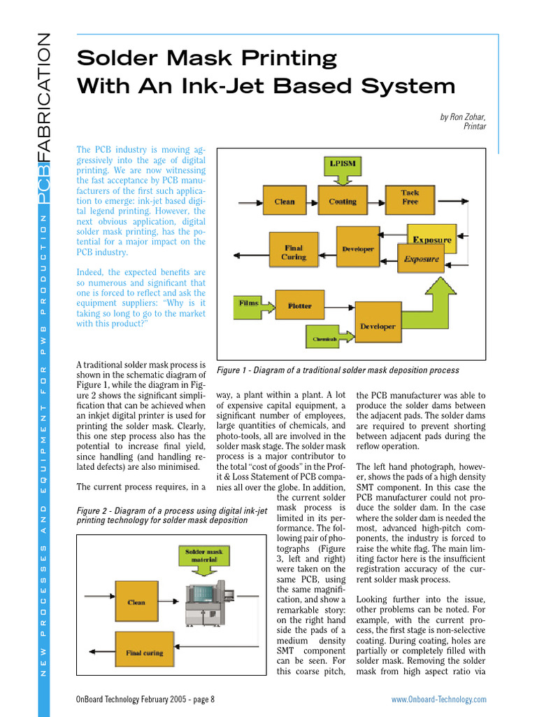 Solder Mask Process With Info On Solder Dams | PDF | Filtration ...