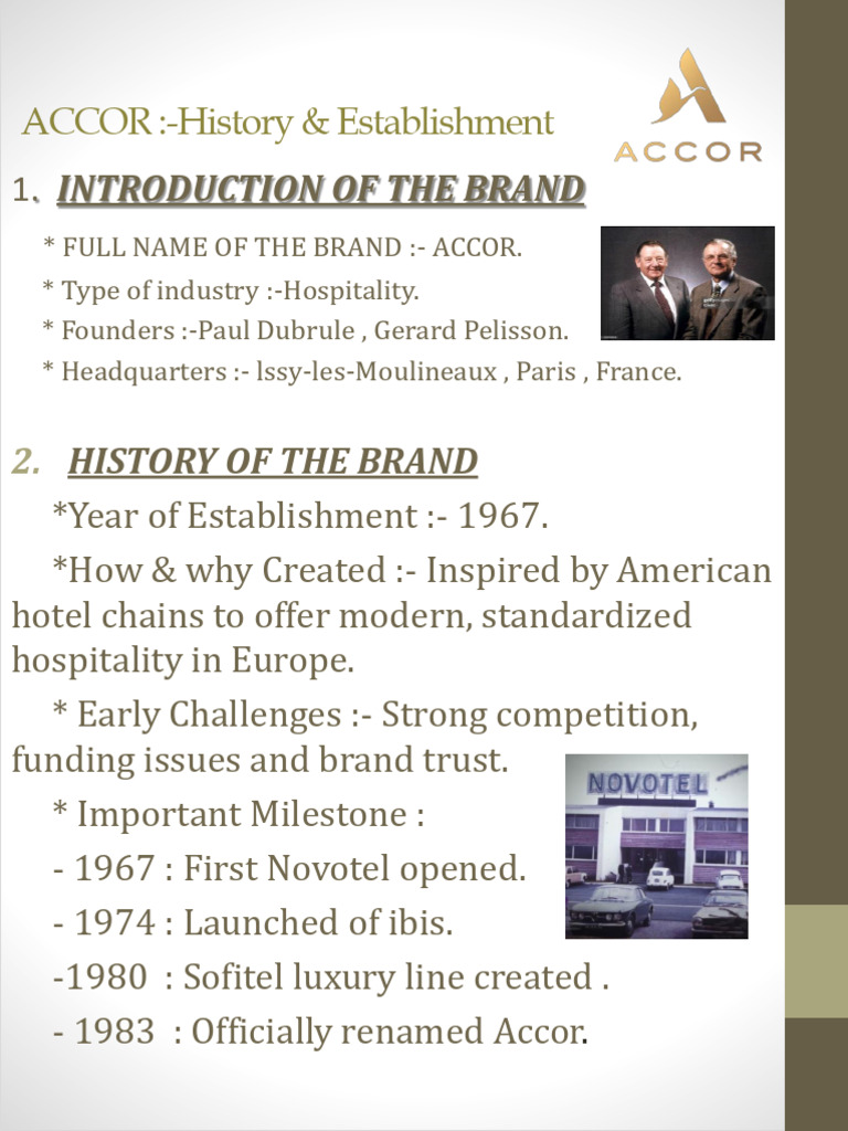 Accor: History and Global Expansion | PDF | Hospitality Industry