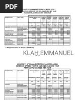 Tuks Residence Fees 2025 Overview | PDF | Room