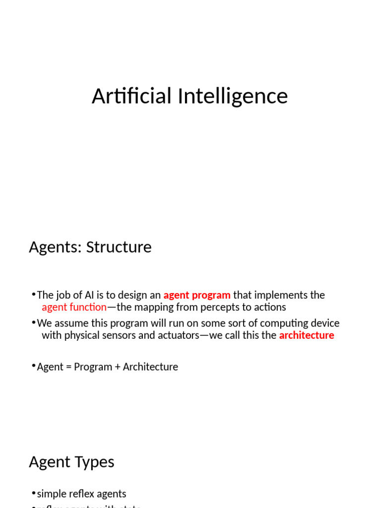 Types and Structures of AI Agents | PDF | Applied Mathematics ...