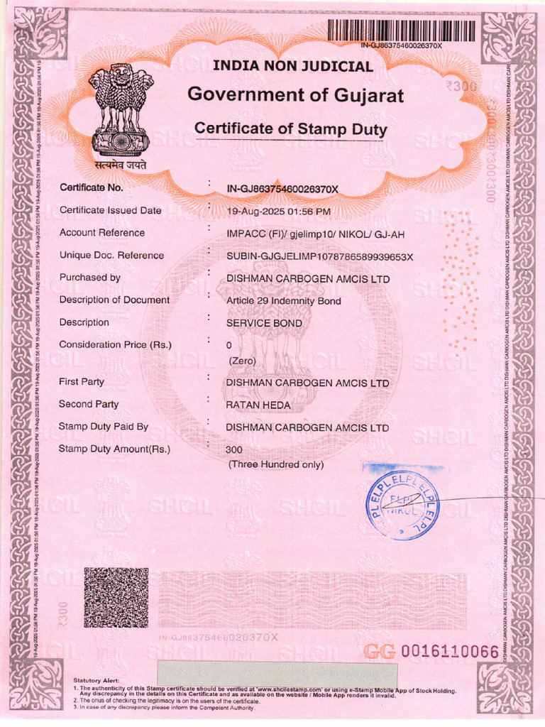 Ratanlal Heda Stamp Paper | PDF