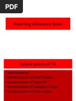 Central Govt TA & DA Rules Overview | PDF