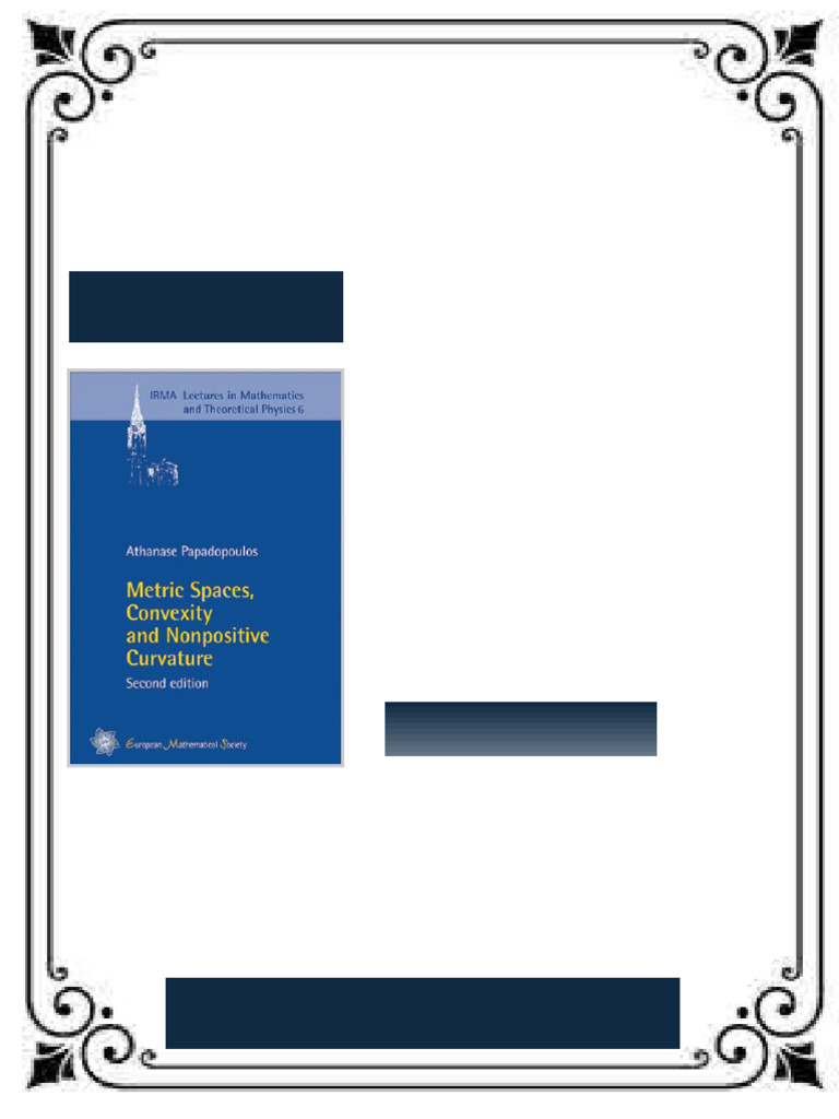 Metric Spaces Convexity and Nonpositive Curvature 2nd Revised Edition ...