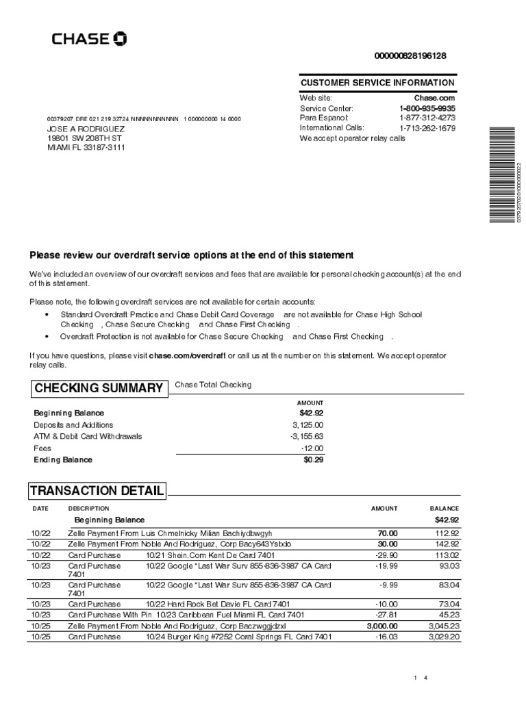 Statements | PDF | Overdraft | Transaction Account