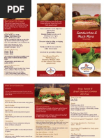 Sandwich & Panini Menu: Breakfast & Lunch | PDF | Turkey Meat | Salad
