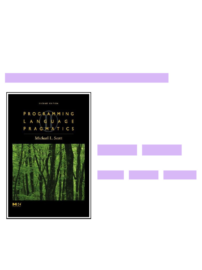 Programming Language Pragmatics 2nd Edition Michael L. Scott - Ebook and Textbook Resources ...
