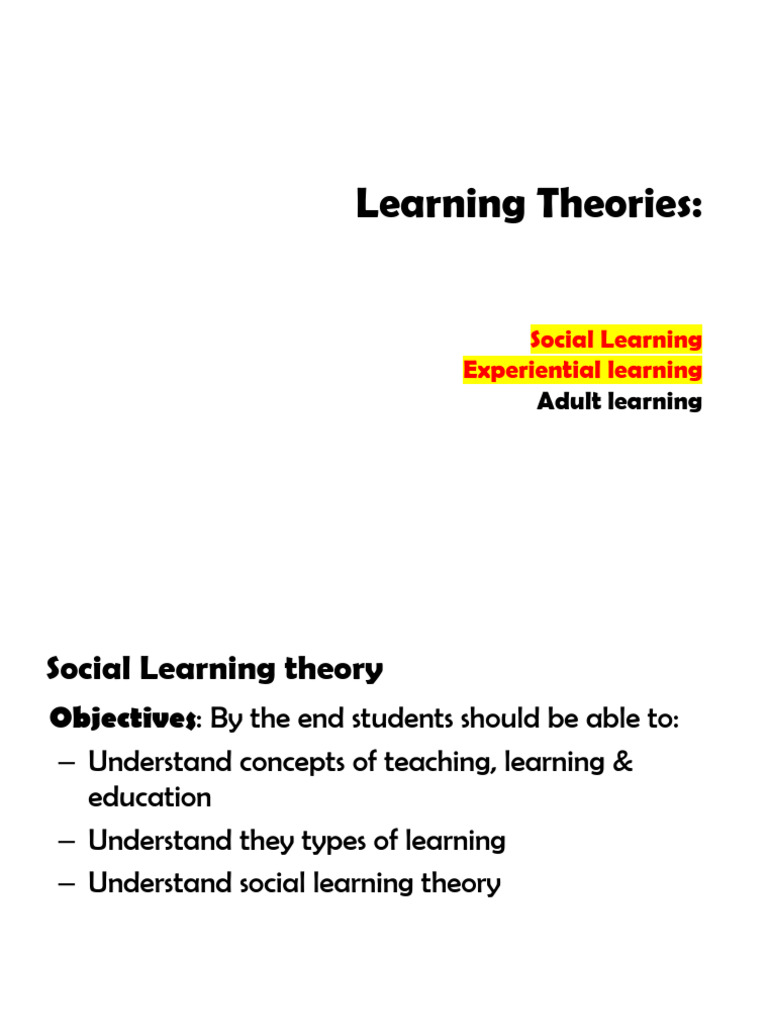 Understanding Learning Theories and Types | PDF | Learning | Knowledge