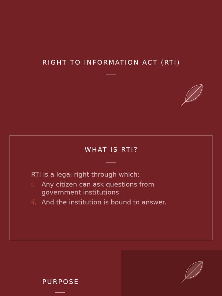 Understanding Pakistan's Right to Information Act | PDF | Governance ...