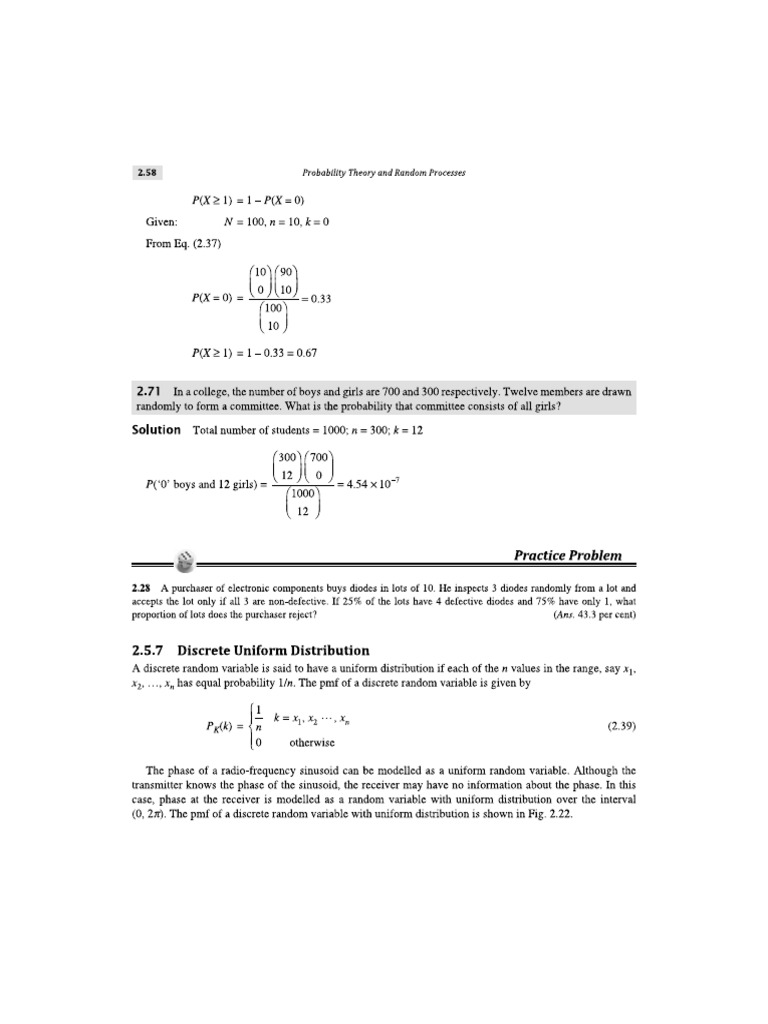Uniform Distribution | PDF