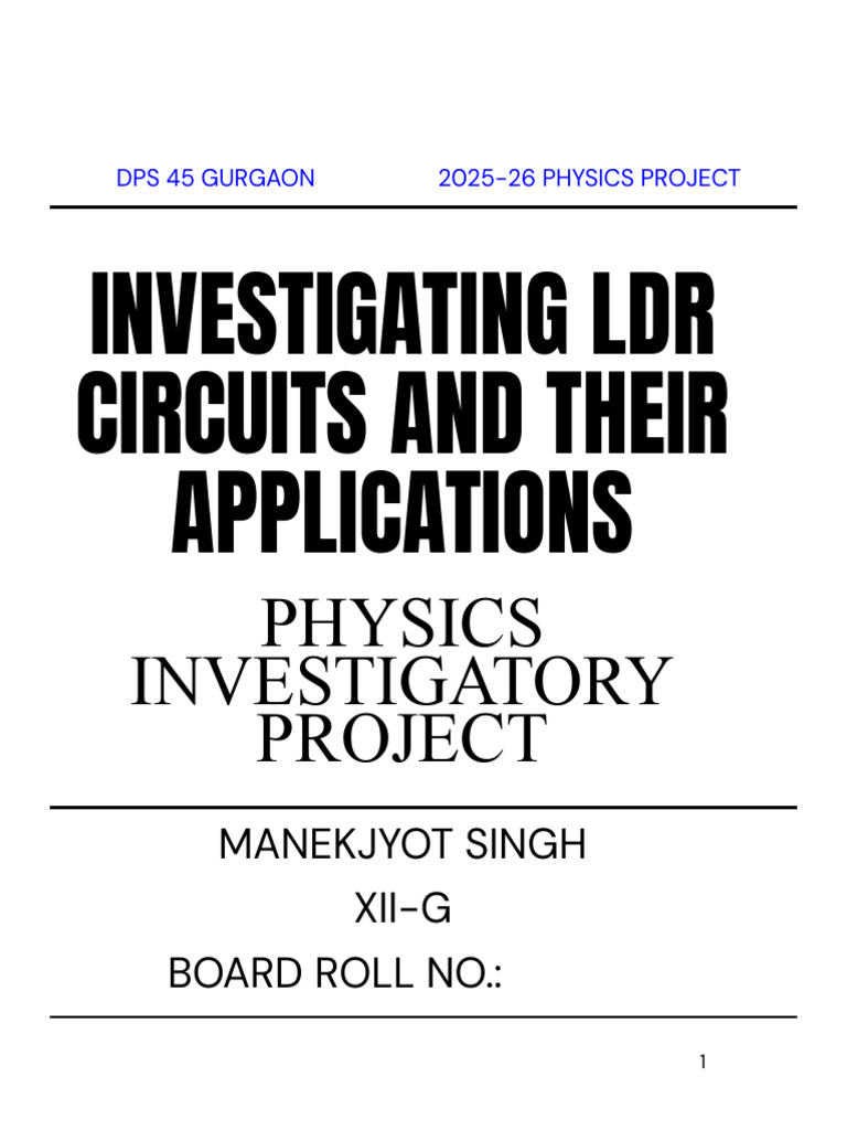 Project File Physics - Manekjyot | PDF | Electron | Electronics