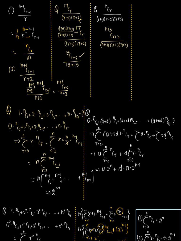 Binomial Theorem - L-09 (Class Notes) - Questions Practice | PDF