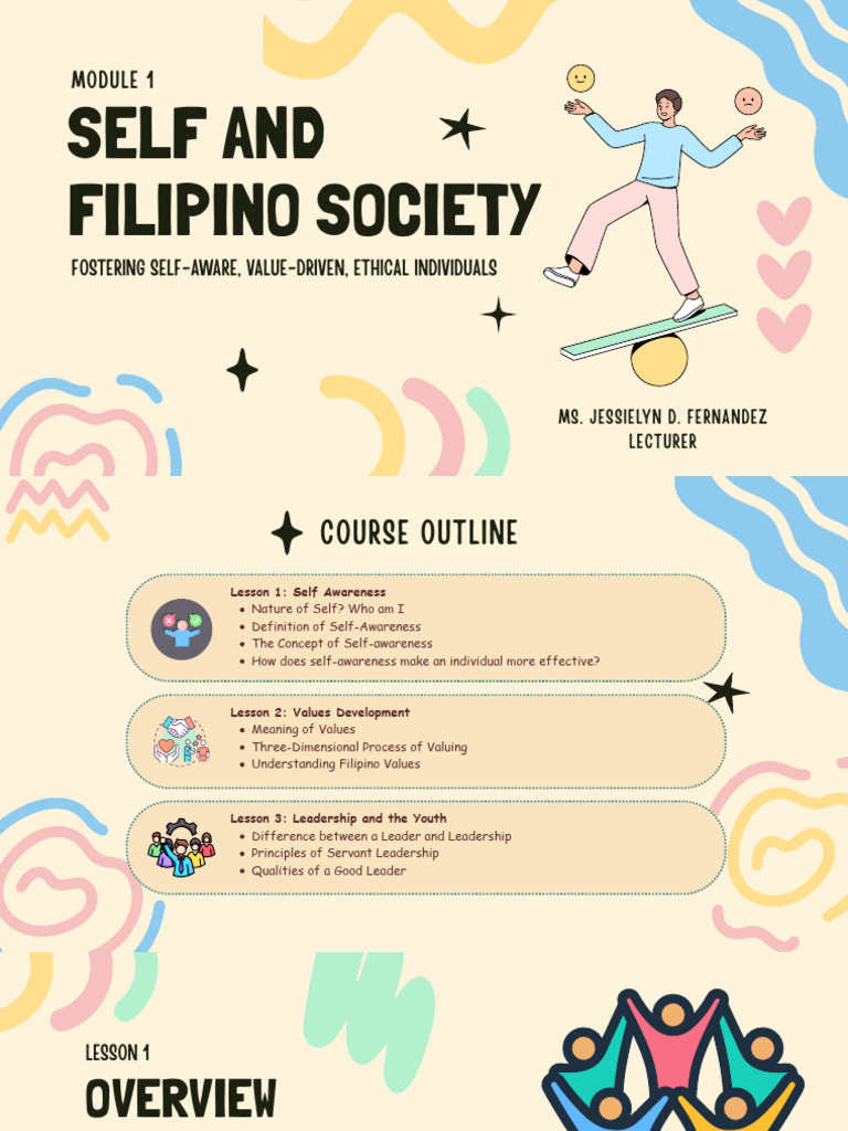 Self-Awareness and Filipino Values | PDF | Self Awareness | Awareness