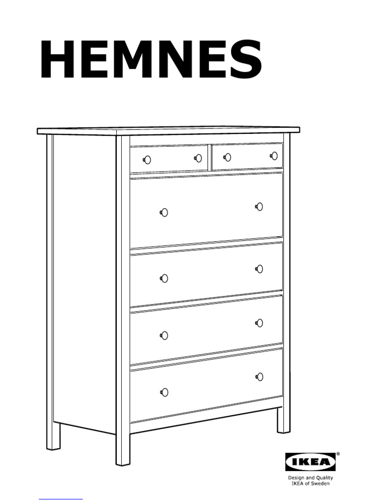 Hemnes 6drawer White Stain | PDF