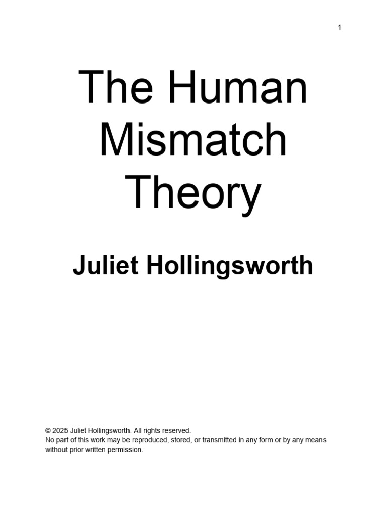 Human Mismatch Theory Explained | PDF | Homo | Human
