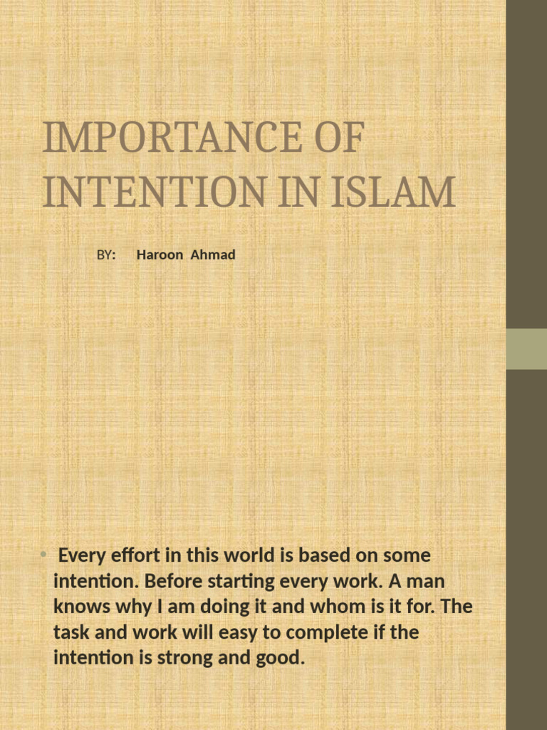 Importance of Intention in Islam | PDF | Hadith | Medina
