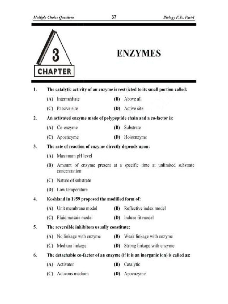 Chapter 3 Biology Notes 11th Class Mcqs Compressed | PDF