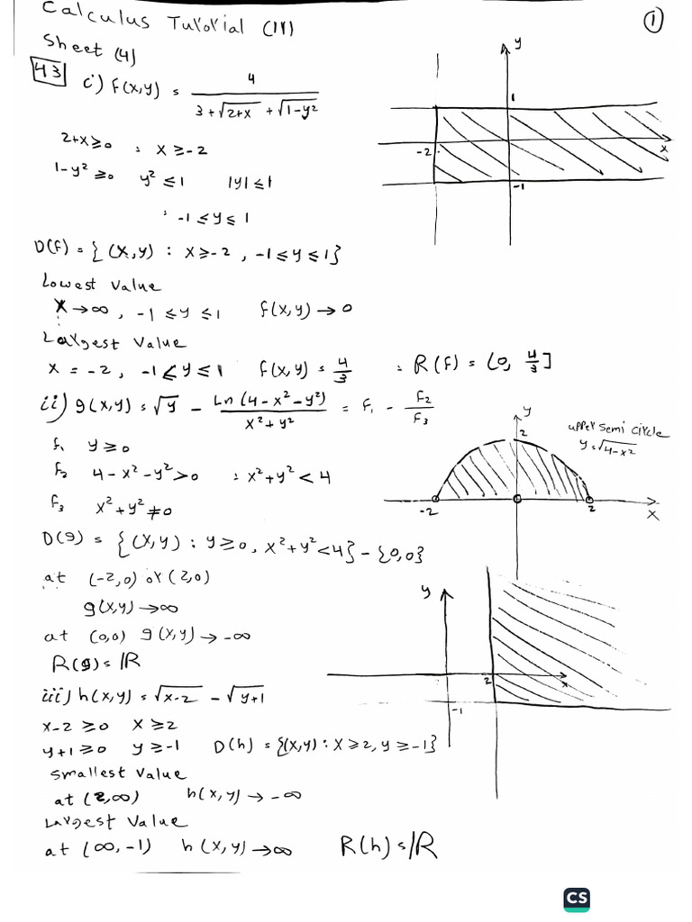 Tutorial (11) Calculus | PDF