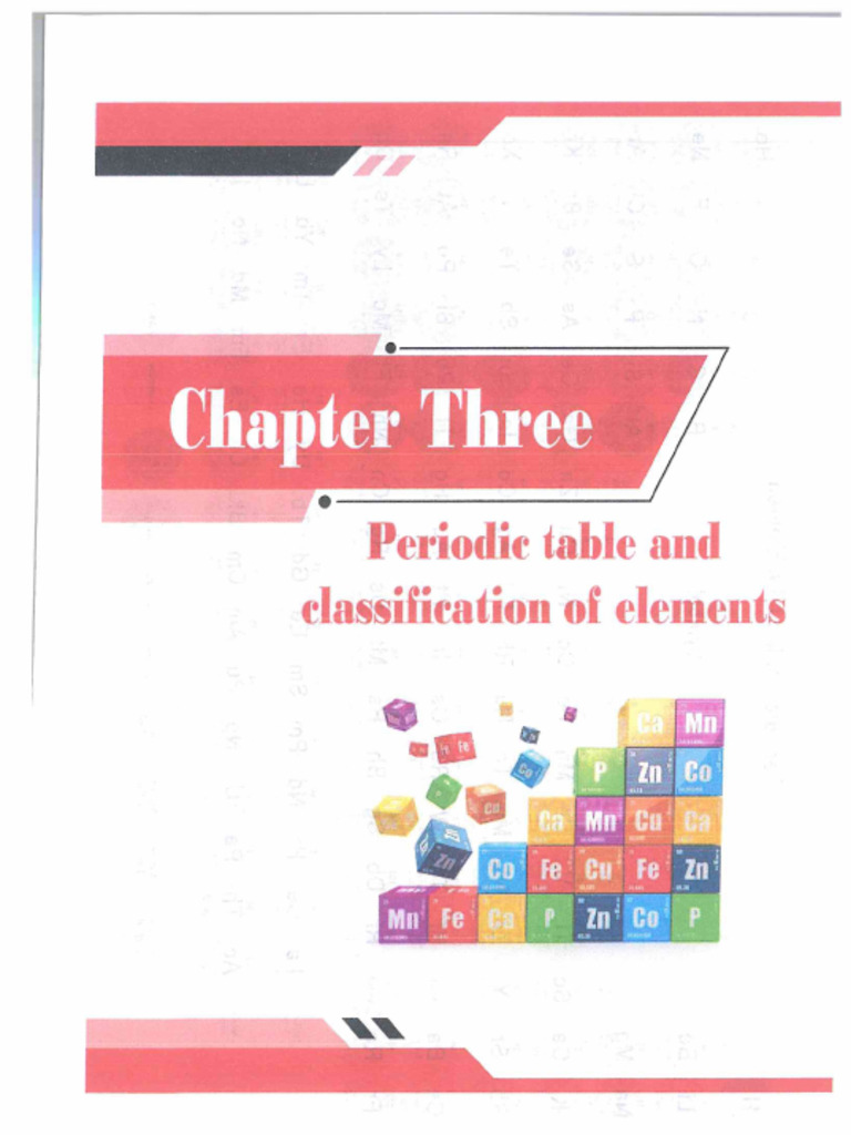 Periodic Table Ch3 | PDF