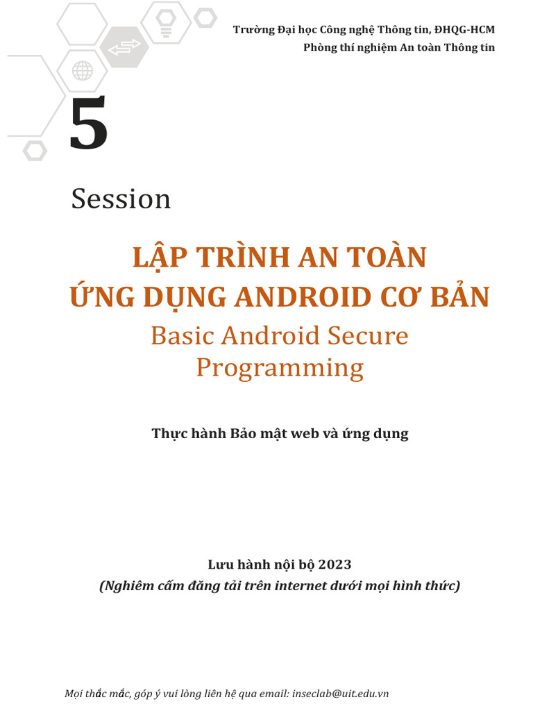 Lab 5 - Android Basic Security - Version 2 | PDF