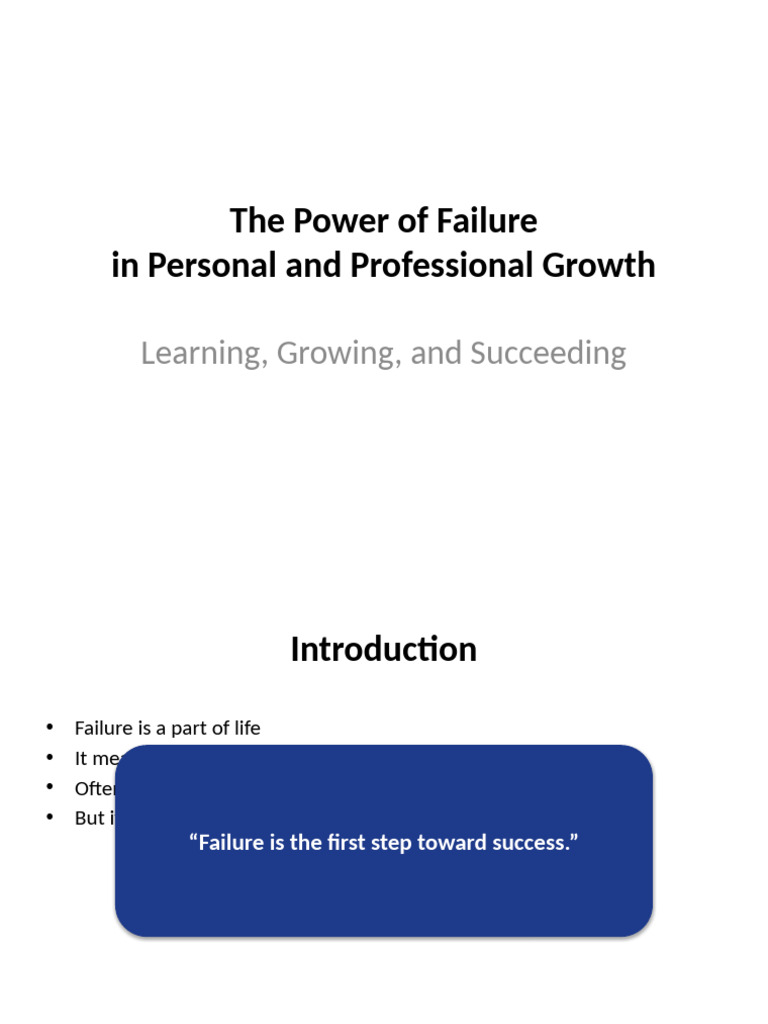 The Power of Failure With Quote Visuals | PDF