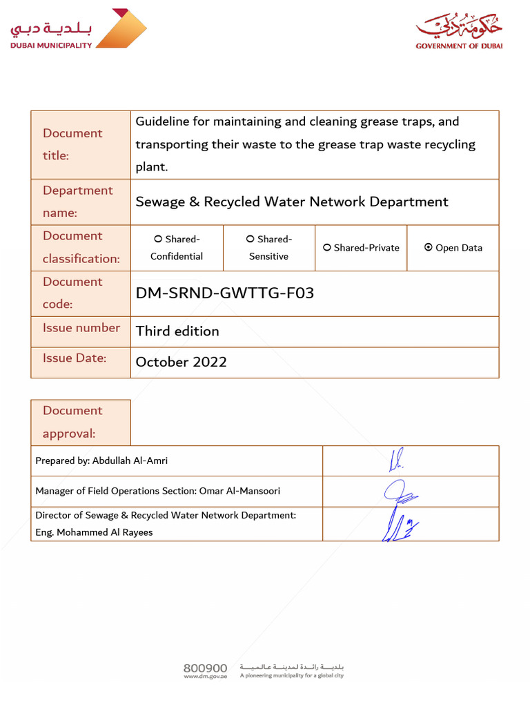 Grease Trap Maintenance and Waste Guide | PDF | Waste | Reclaimed Water