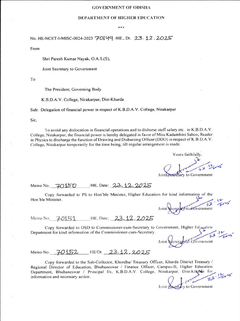 Delegation of Financial Power | PDF